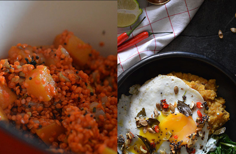 Super-Spicy Daal with Eggs and Spinach – The Travelling Pantry